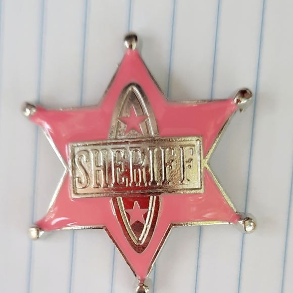 Pink Sheriff Badge